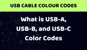 What is USB-A, USB-B, and USB-C Color Codes - Rotating USB Cable